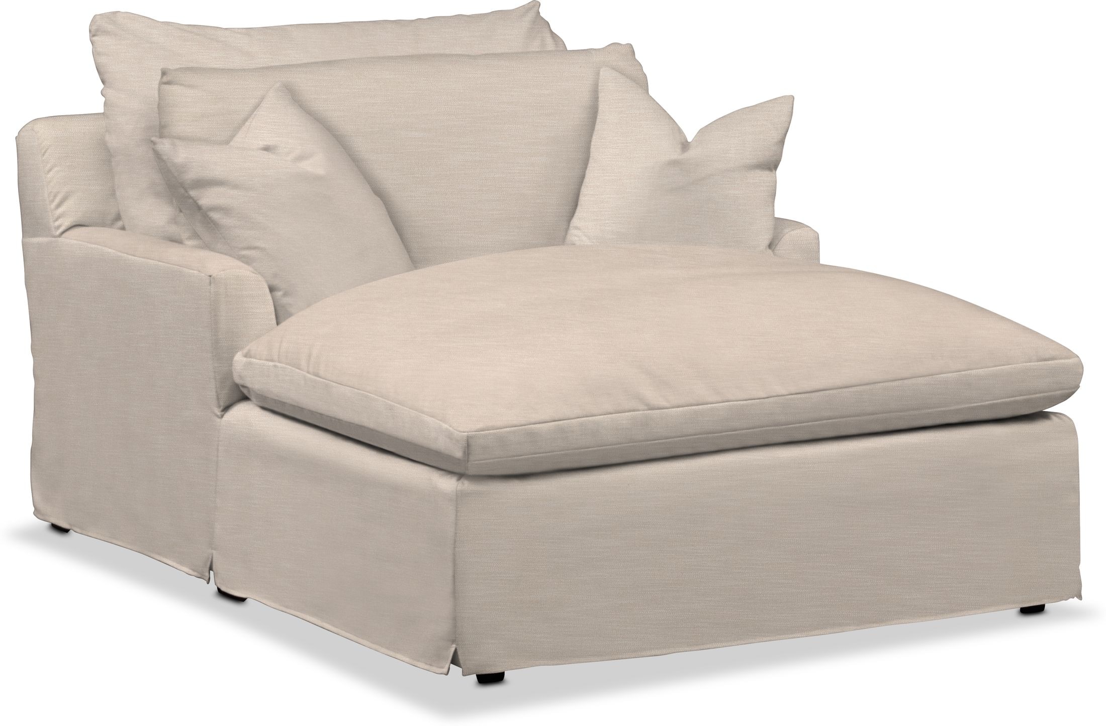 Plush Chaise - Dudley Buff | American Signature Furniture