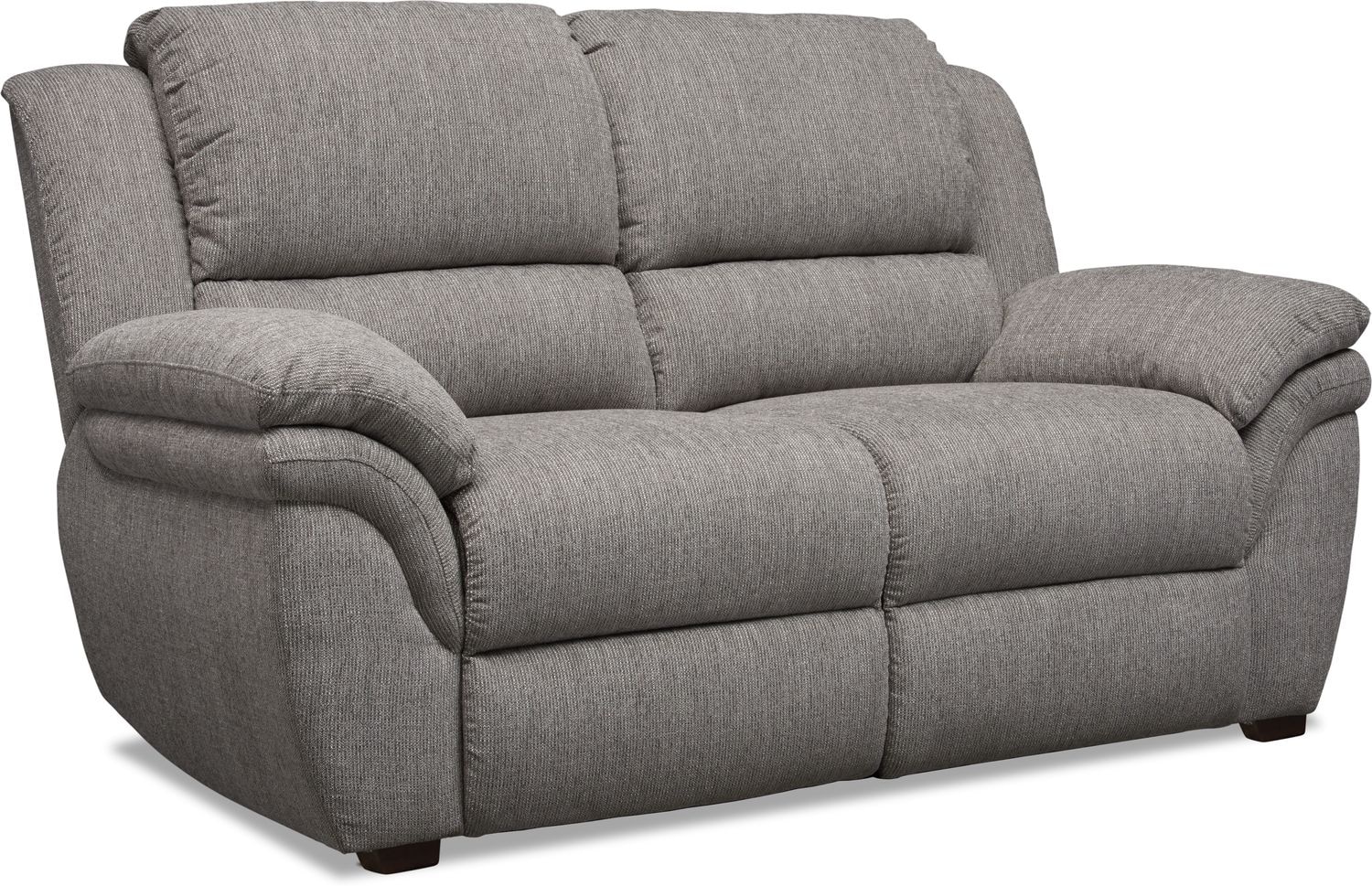 Aldo Stationary Loveseat - Gray | American Signature Furniture