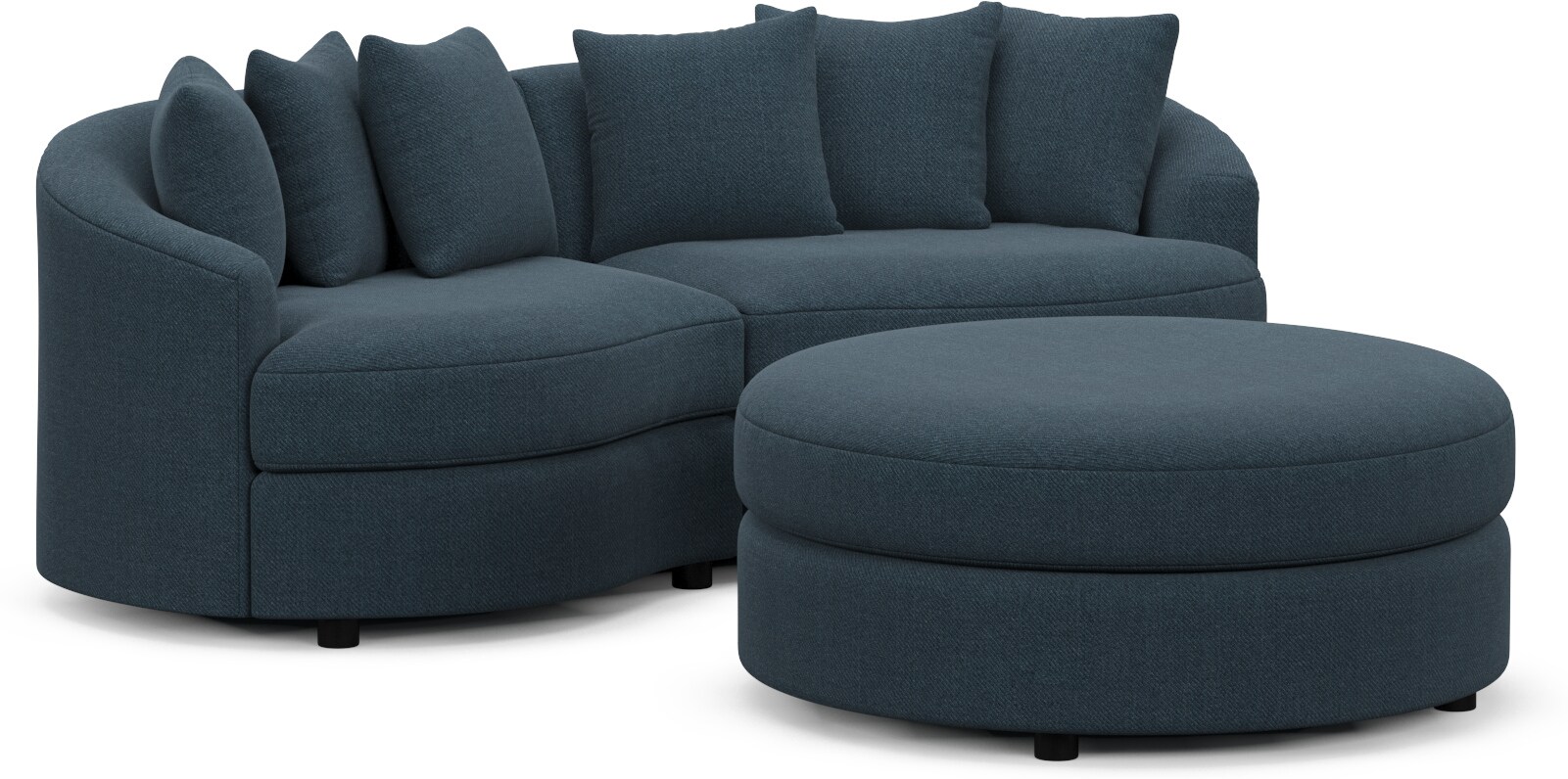 Allegra 2-Piece Sectional and Ottoman | American Signature Furniture