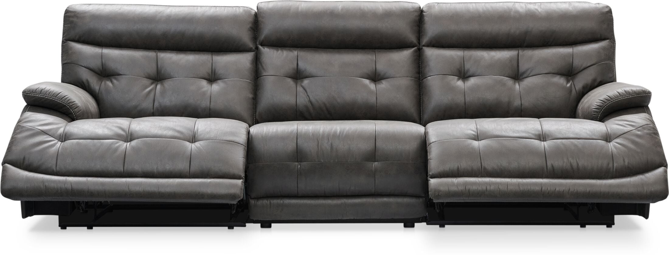 Eastview charcoal pc dual power reclining sectional
