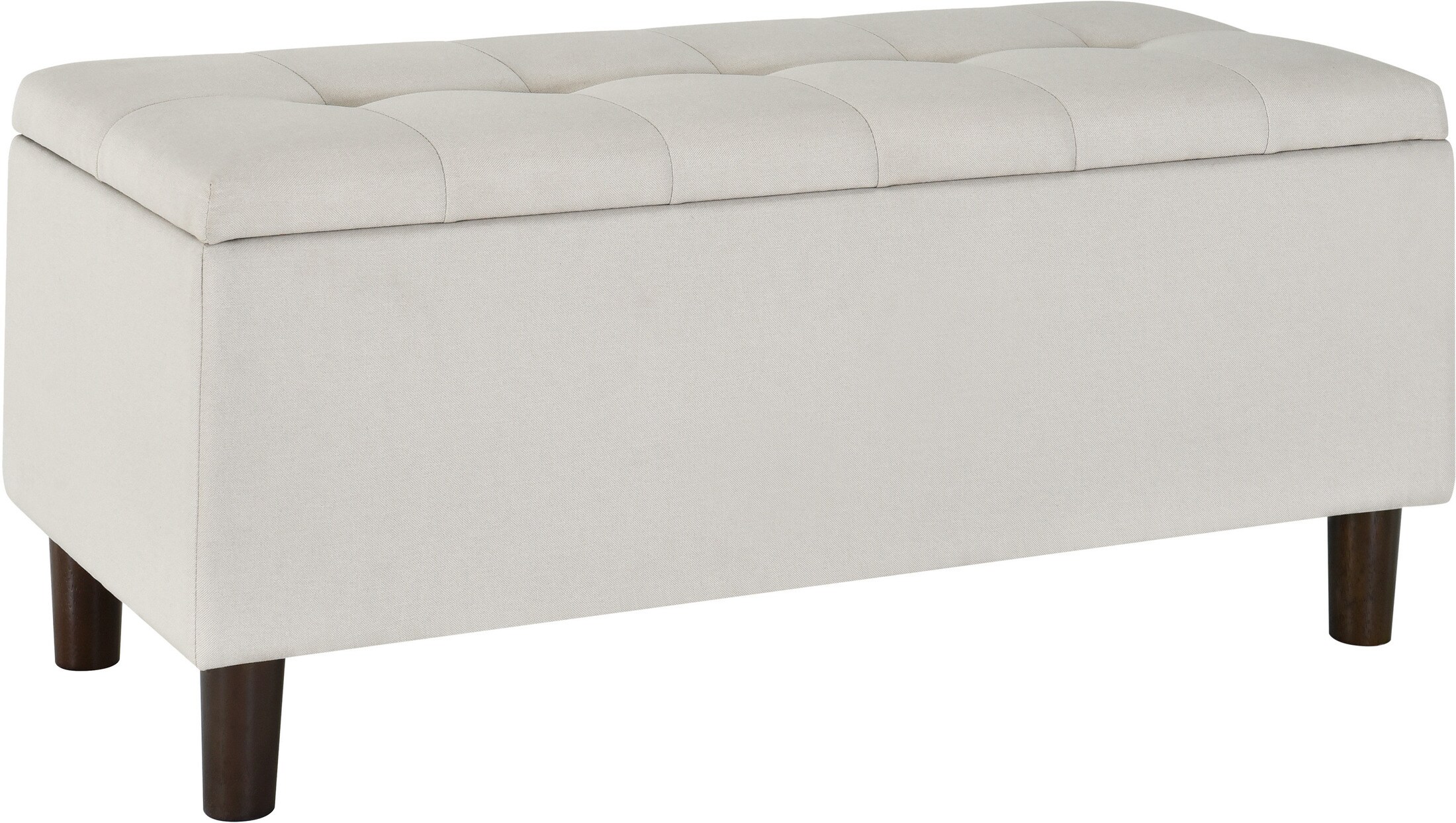 Bethel 42" Storage Bench - Light Gray | American Signature Furniture