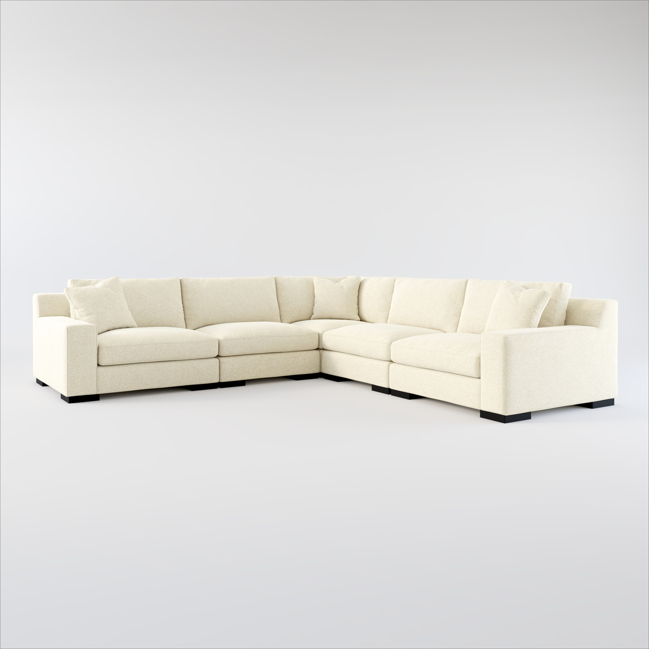 Bondi Foam Comfort 5-Piece Sectional - Bridger Shell | American ...