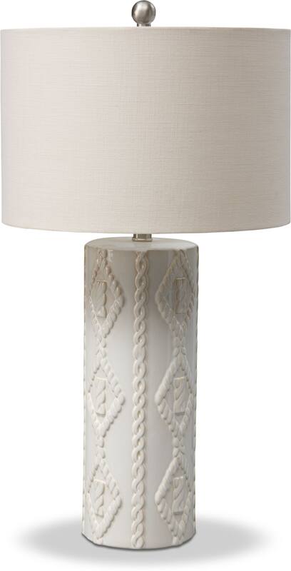 Cable Knit Table Lamp | American Signature Furniture