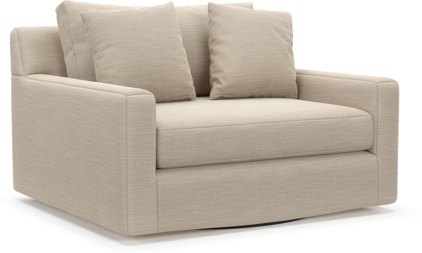 Cade Foam Comfort Accent Swivel Chair - Dudley Buff | American ...