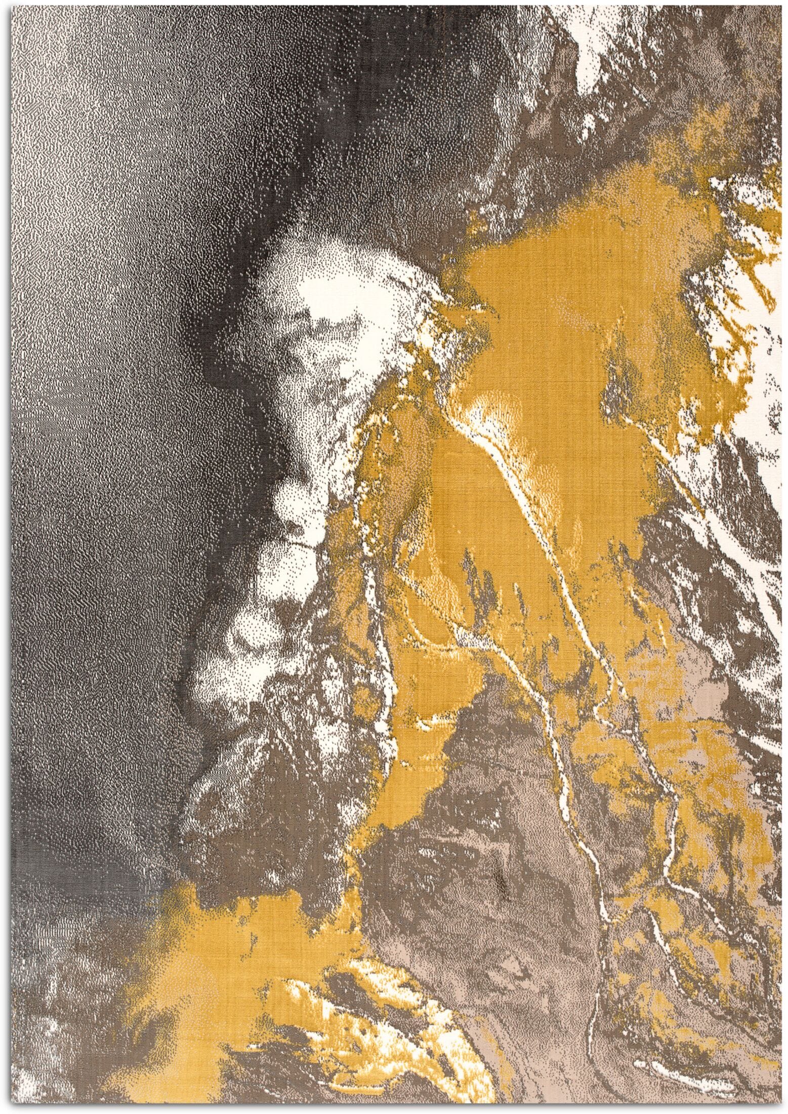 Cascades 7' X 11' Area Rug - Gray/Yellow | American Signature Furniture