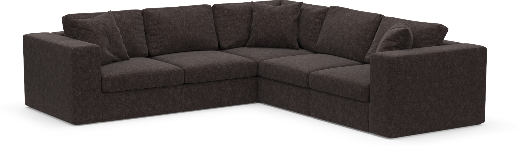 Collin Foam Comfort 5 Pc. Sectional - Contessa Java | American ...
