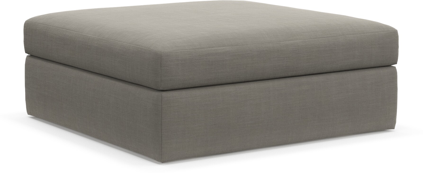 Collin Foam Comfort Ottoman - Nevis Graphite | American Signature Furniture