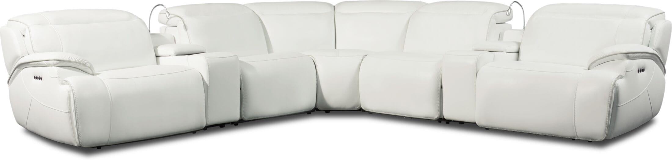 Devon Dual-Power Reclining Sectional | American Signature Furniture