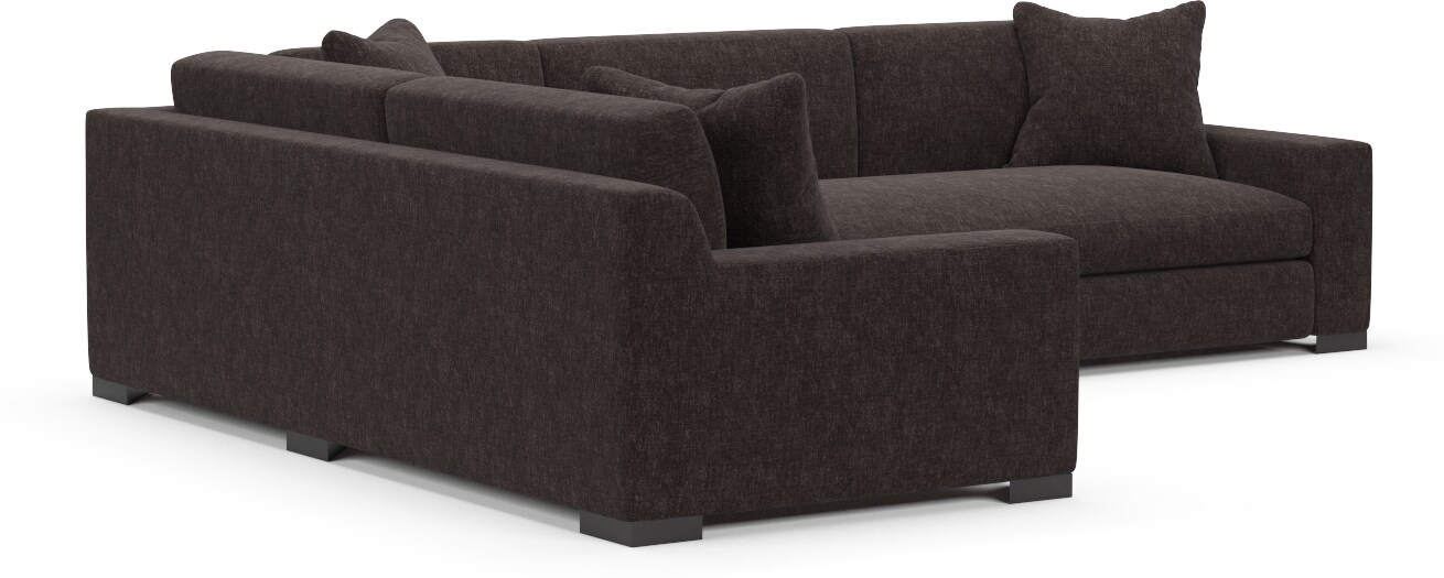 Ethan Foam Comfort 2-Piece Sectional with Right-Facing Sofa - Contessa ...