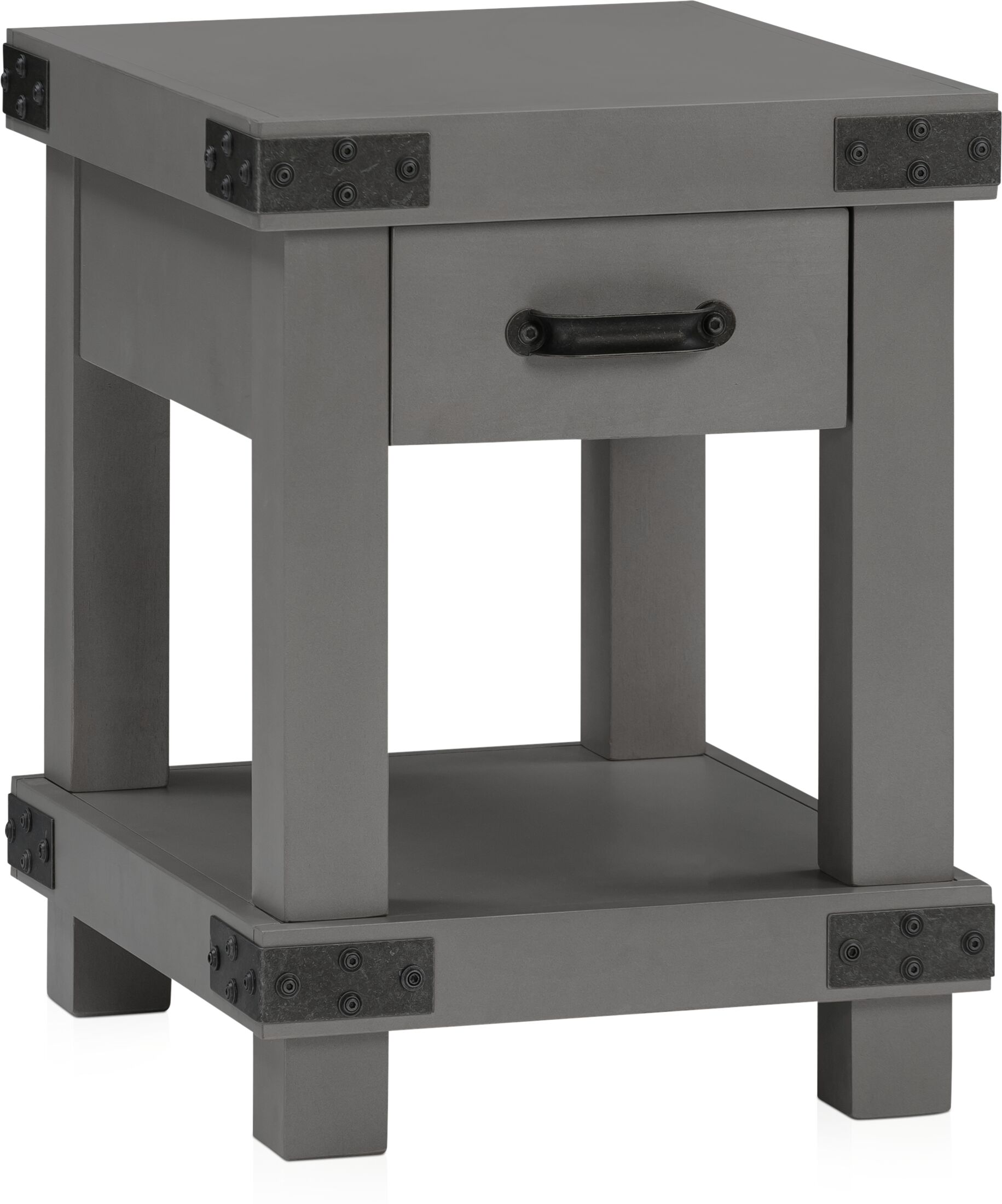 Fairmont Chairside Table - Gray | American Signature Furniture