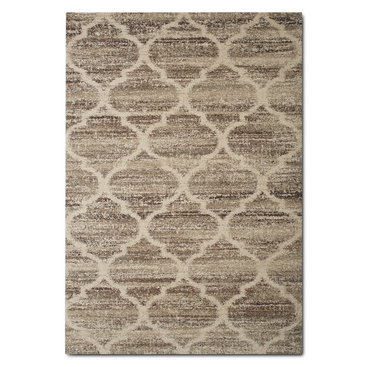 Granada 5' x 8' Area Rug - Tan and Brown | American Signature Furniture