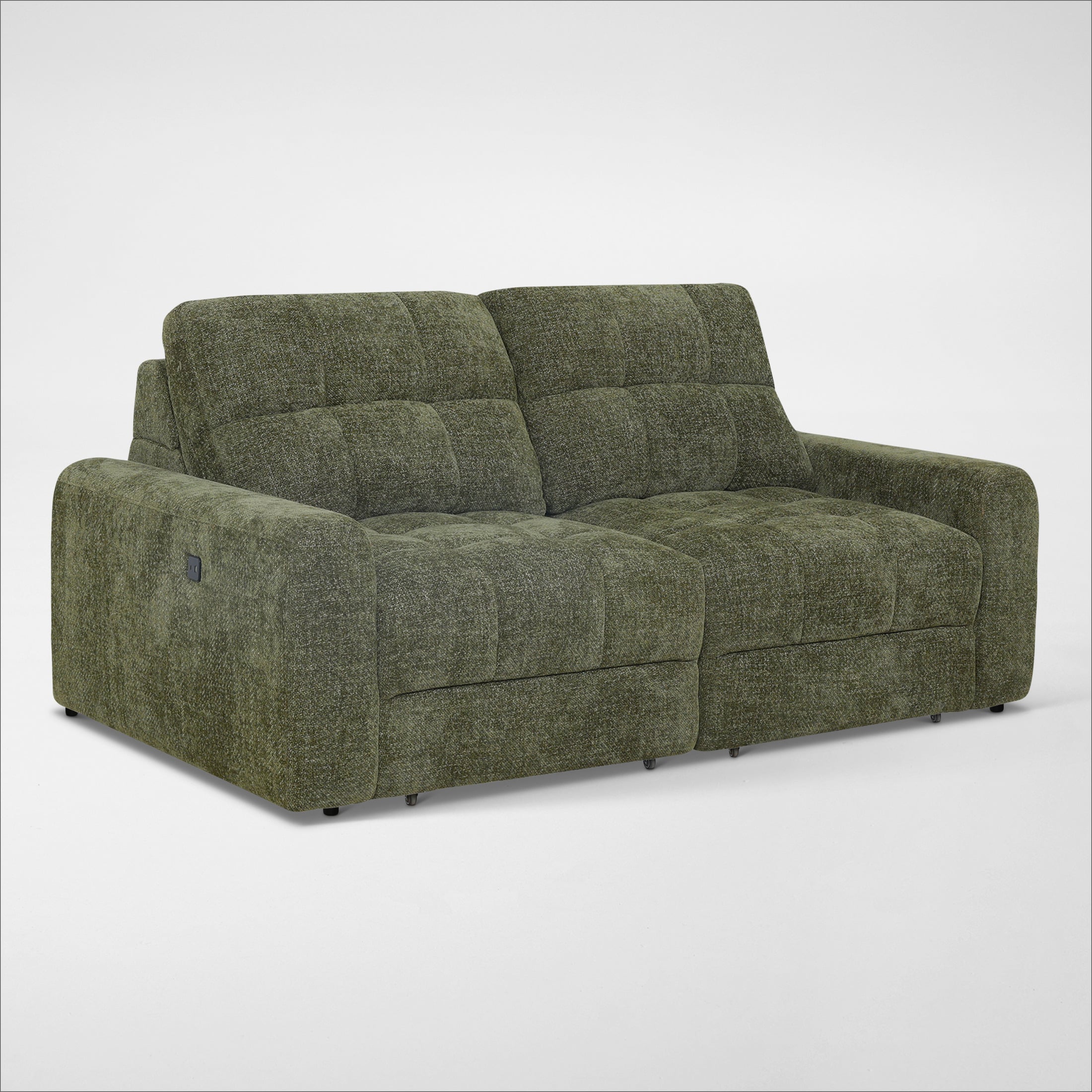 Grayson 2-Piece Power Extendable Sofa - Green | American Signature ...