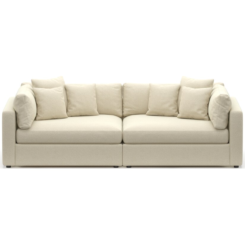 Haven Foam Comfort Eco Performance Fabric 2-Piece Media Sofa - Fincher ...