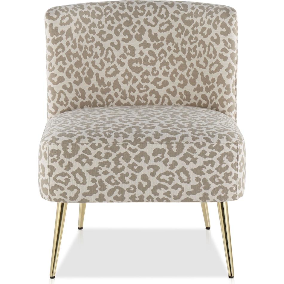 Hermione Accent Chair - Tan Leopard | American Signature Furniture