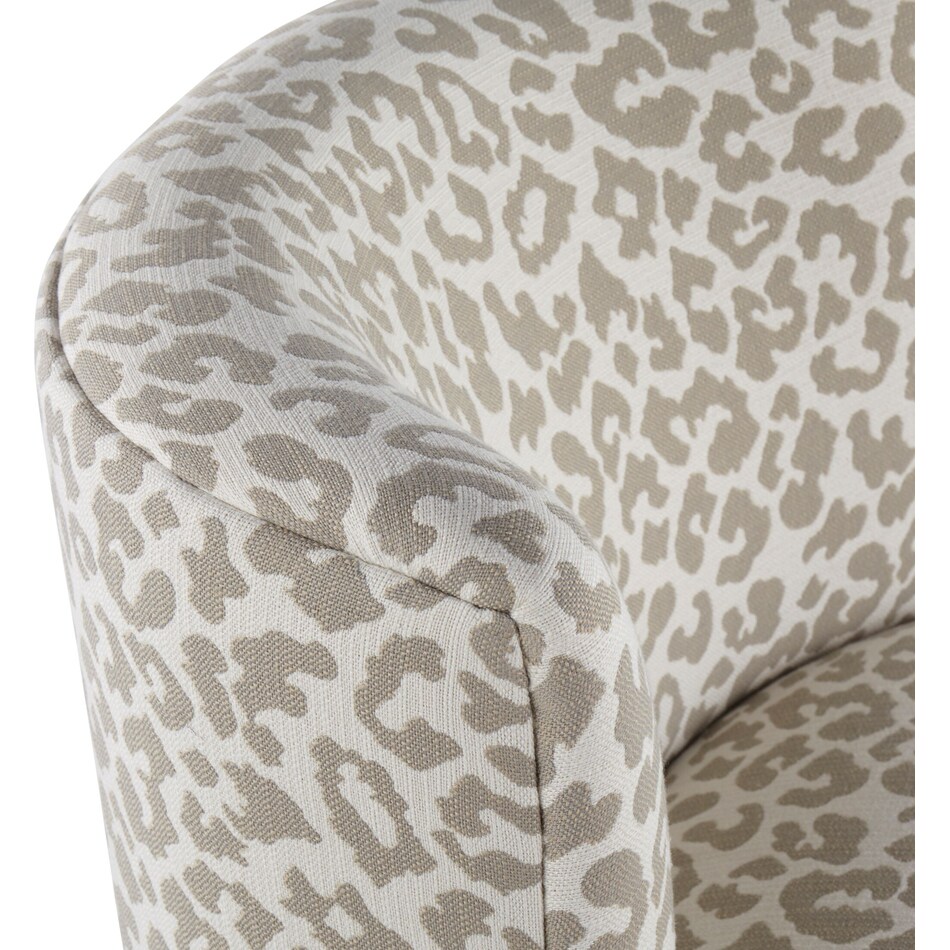 Hermione Accent Chair - Tan Leopard | American Signature Furniture