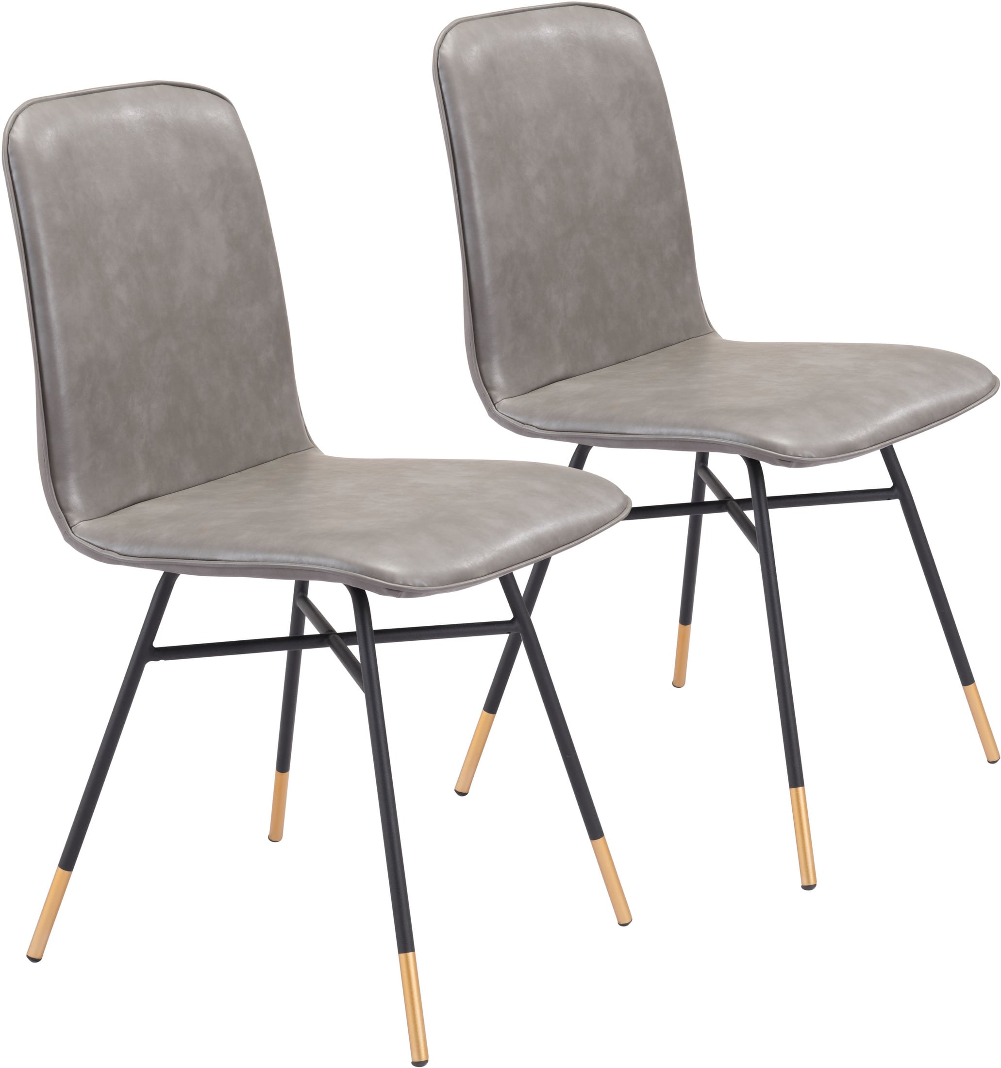 James Set Of 2 Dining Chairs Gray American Signature Furniture