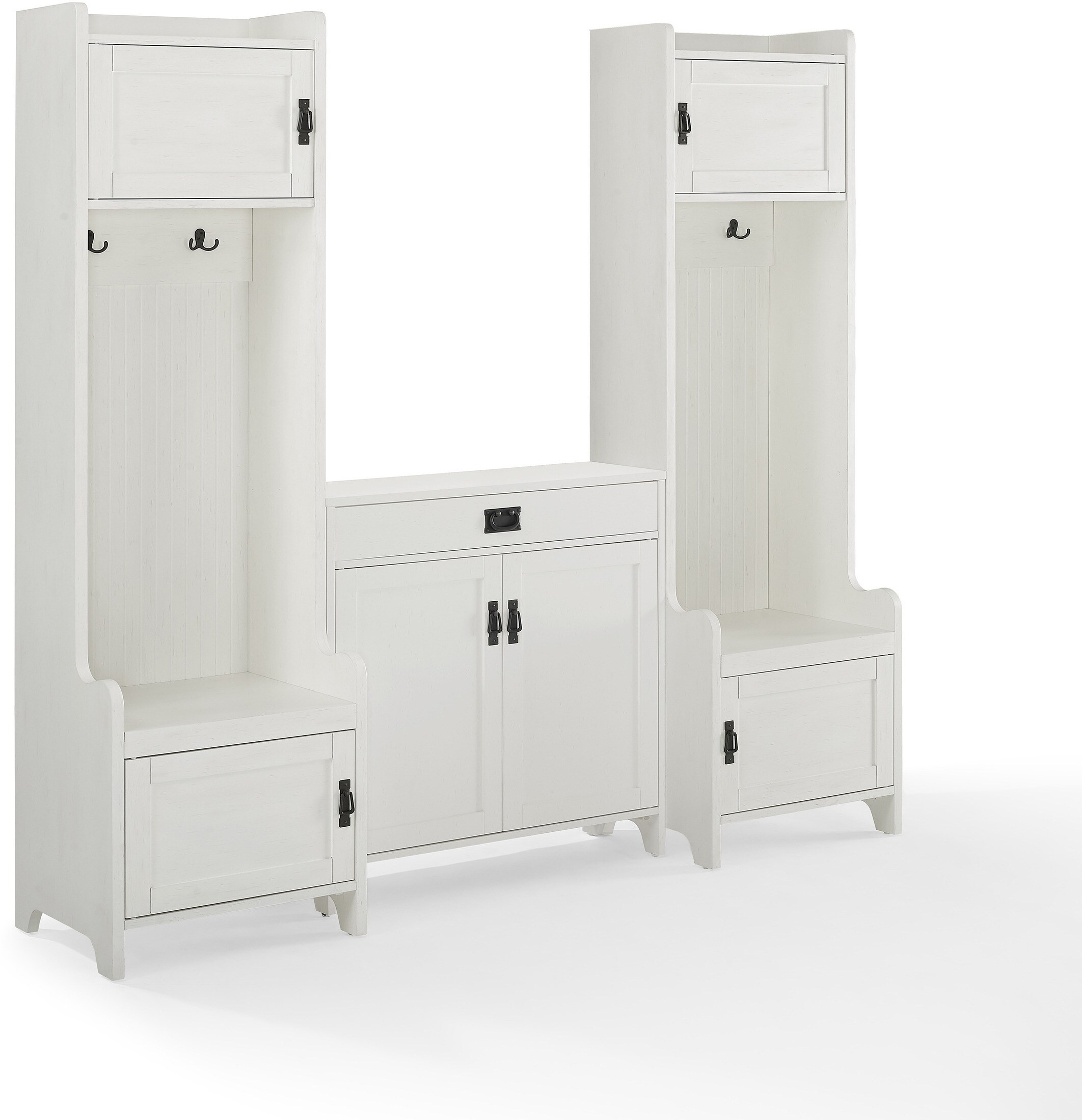 Landon 2 Hall Trees and Cabinet Set | American Signature Furniture