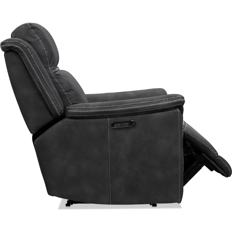 Legacy Dual-Power Recliner - Black | American Signature Furniture