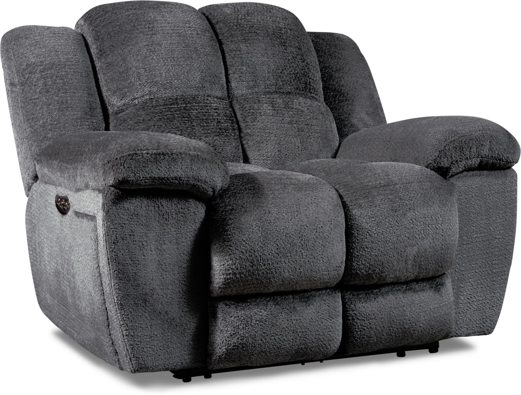 Mellow Dual-Power Recliner - Gray | American Signature Furniture