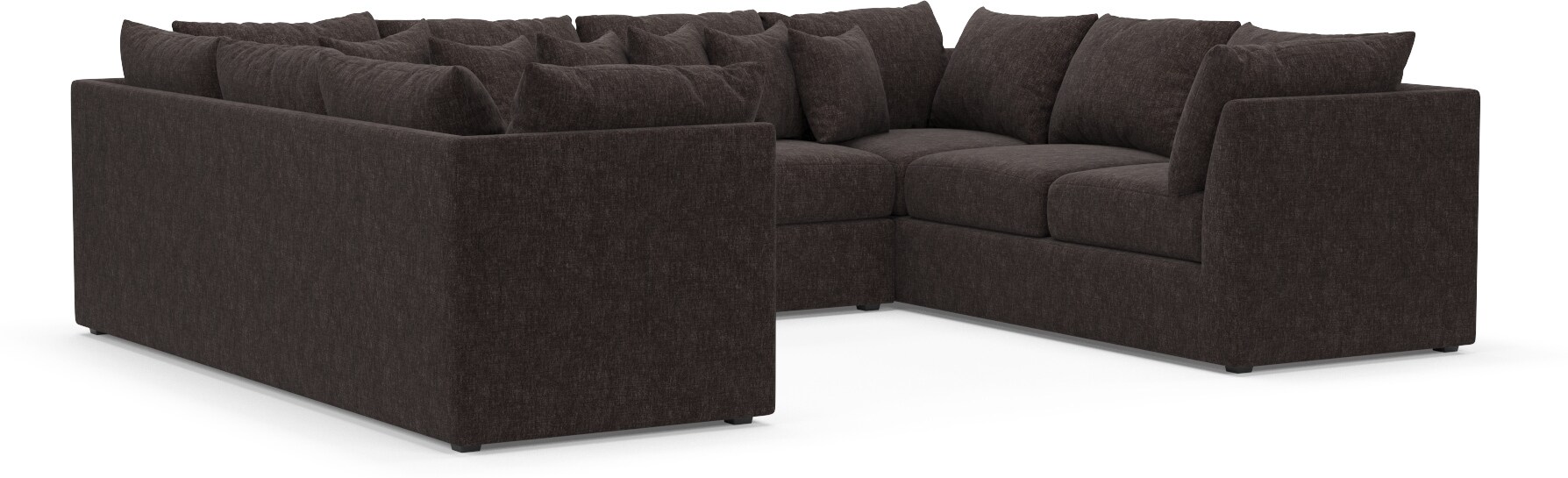 Nest Foam Comfort 3-Piece Pit Sectional - Contessa Java | American ...