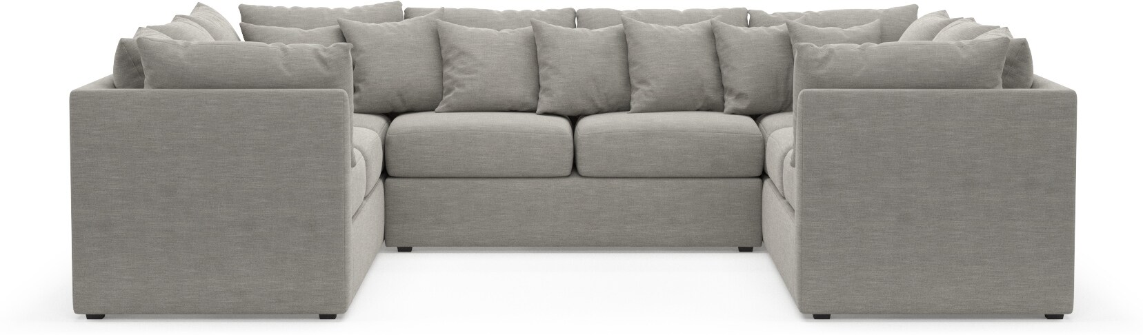 Nest Foam Comfort 3-Piece Pit Sectional - Victory Smoke | American ...