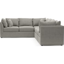 Nest Foam Comfort 3-Piece Large Sectional - Victory Smoke | American ...