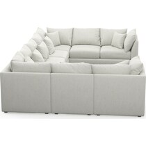 Nest Foam Comfort 9-Piece Large Pit Sectional - Cosmo Dove | American ...