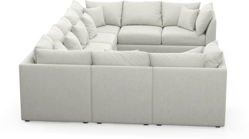 Nest Foam Comfort 9-Piece Large Pit Sectional - Cosmo Dove | American ...