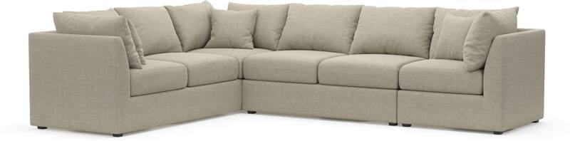 Nest Foam Comfort 3-Piece Large Sectional - Depalma Taupe | American ...