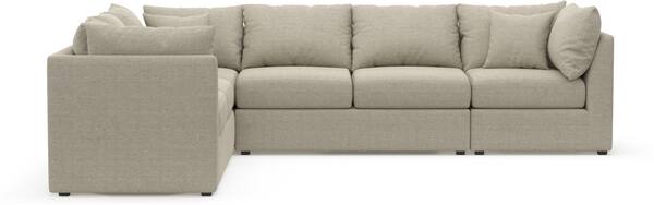 Nest Foam Comfort 3-Piece Large Sectional - Depalma Taupe | American ...