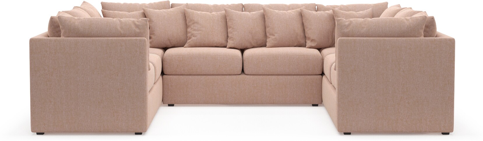 Nest Foam Comfort 3-Piece Pit Sectional - Contessa Blush | American ...