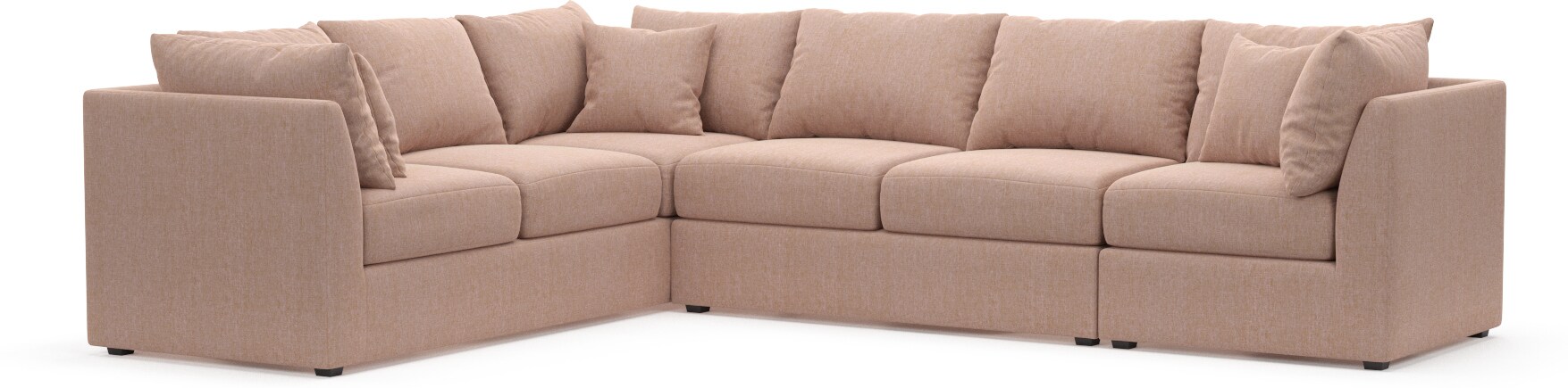 Nest Foam Comfort 3-Piece Large Sectional - Contessa Blush | American ...