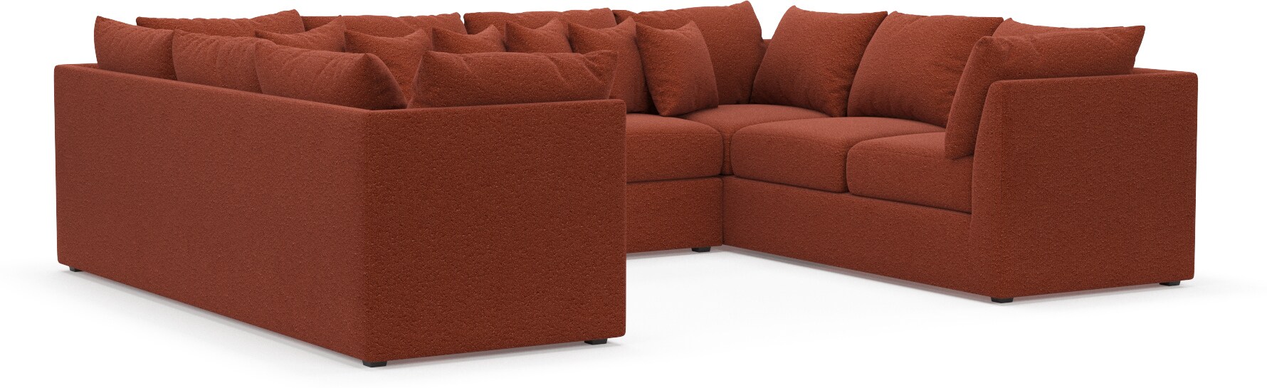 Nest Foam Comfort 3-Piece Pit Sectional - Bloke Clay | American ...