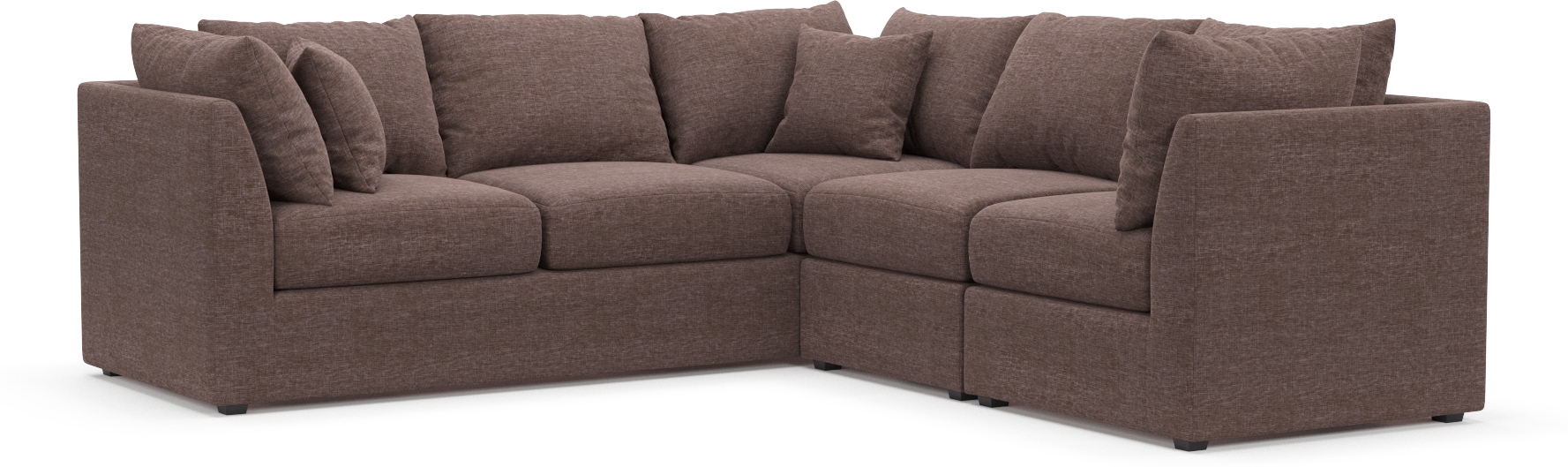 Nest Foam Comfort 3-Piece Small Sectional - Contessa Dusk | American ...