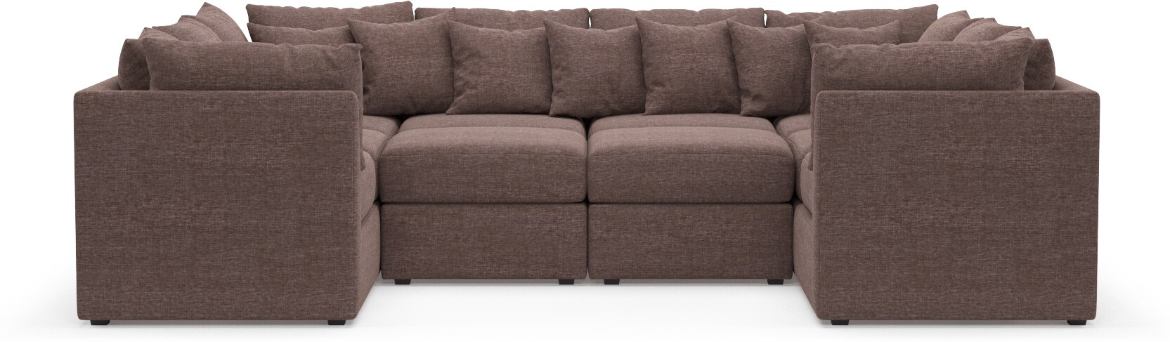 Nest Foam Comfort 5-Piece Pit Sectional - Contessa Dusk | American ...