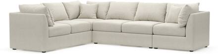 Nest Foam Comfort 3-Piece Large Sectional - Sherpa Ivory | American ...