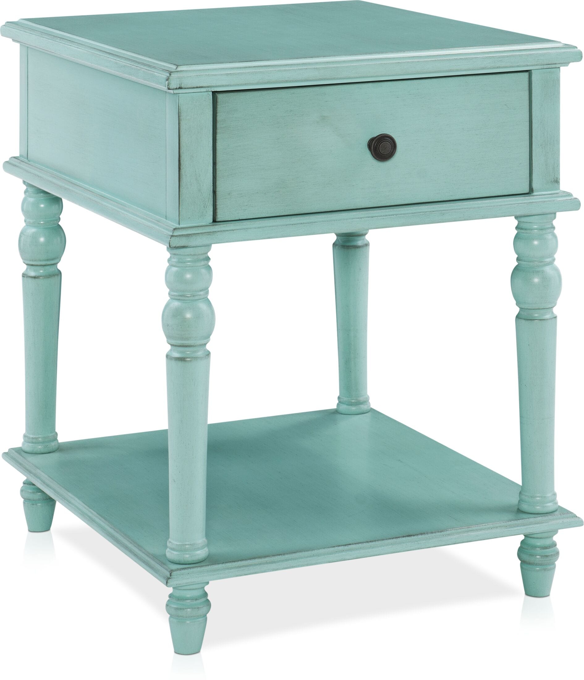 Orville Side Table - Blue | American Signature Furniture