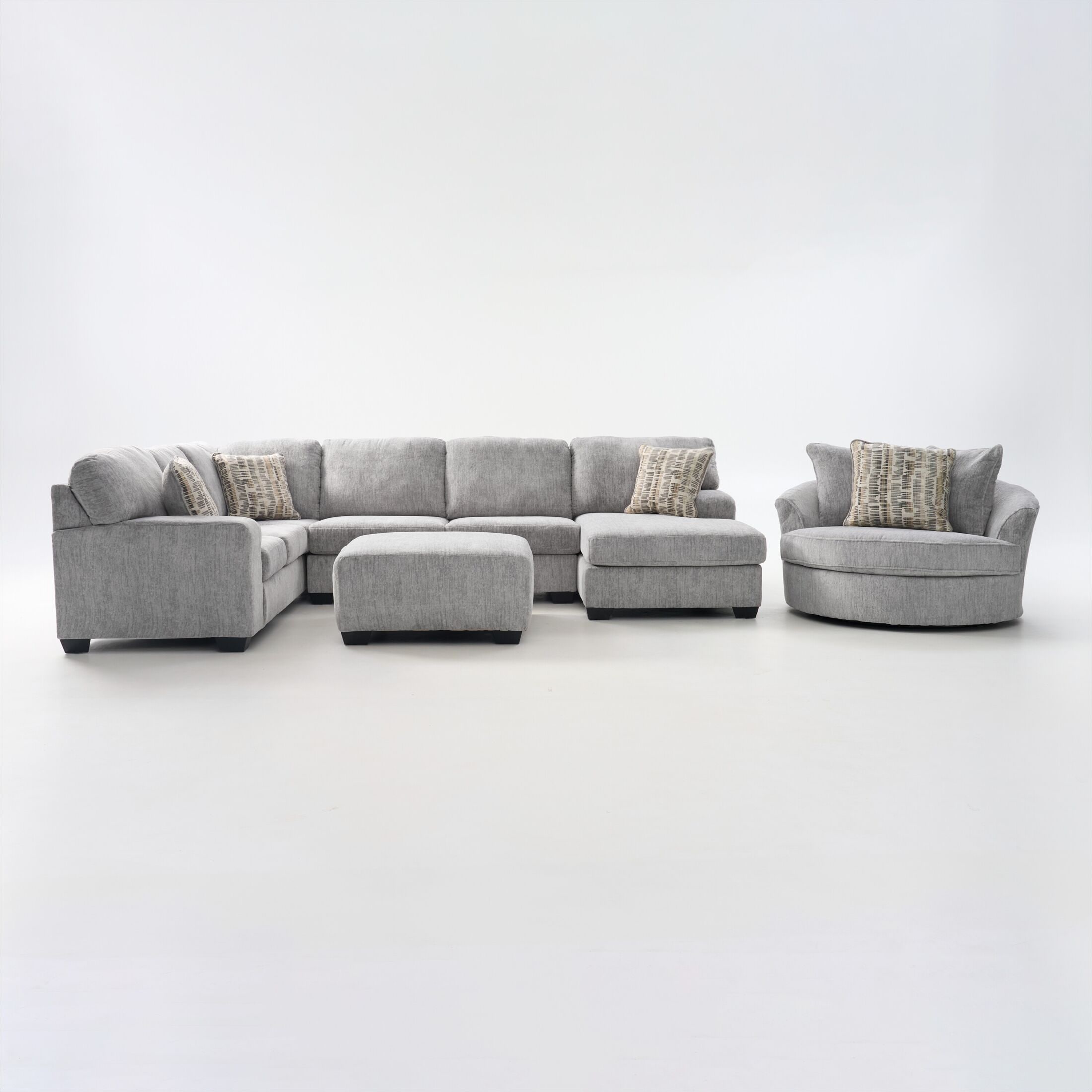 Broyhill Pembrey Sectional Chair and Ottoman