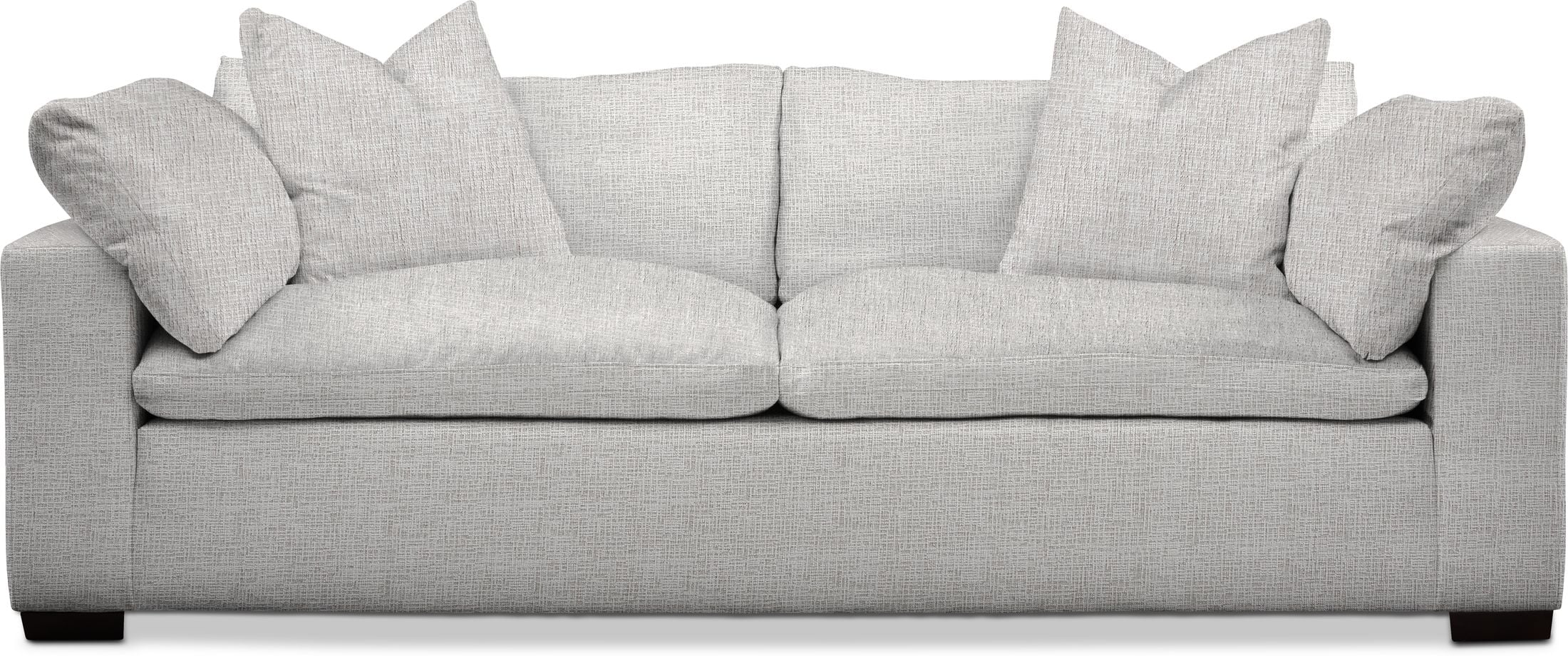 Gray plush couch store