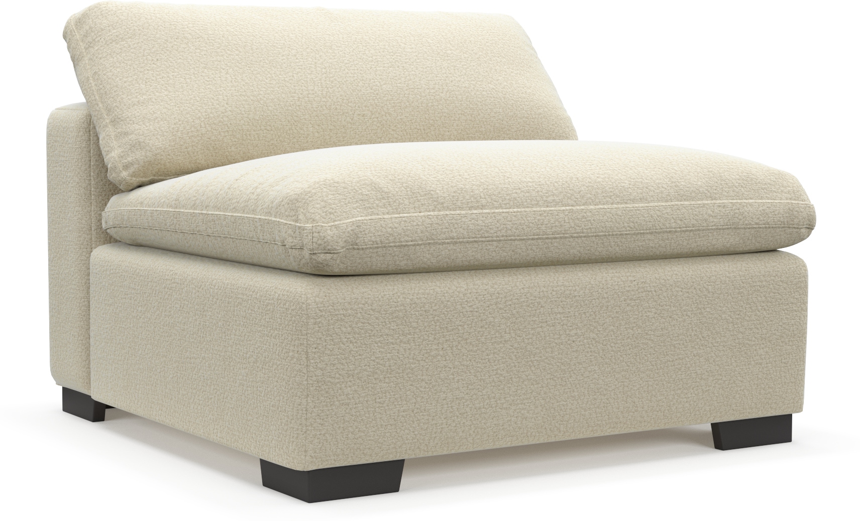 Plush Feathered Comfort Eco Performance Fabric Armless Chair - Fincher ...