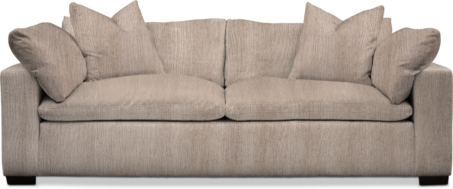 Plush Sofa - Goliath Putty | American Signature Furniture