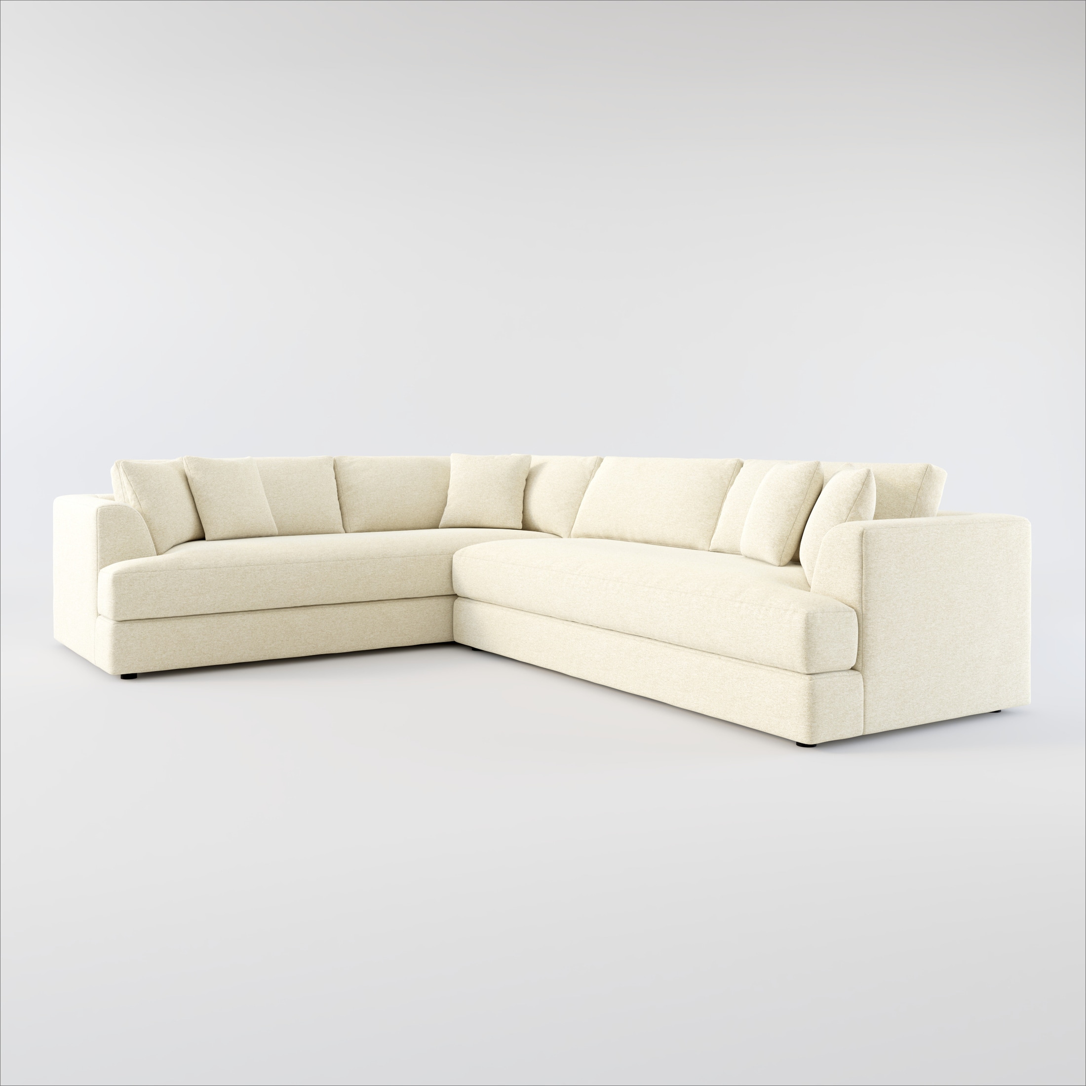 Ridley Foam Comfort 2-Piece Sectional with Right-Facing Sofa - Bridger ...