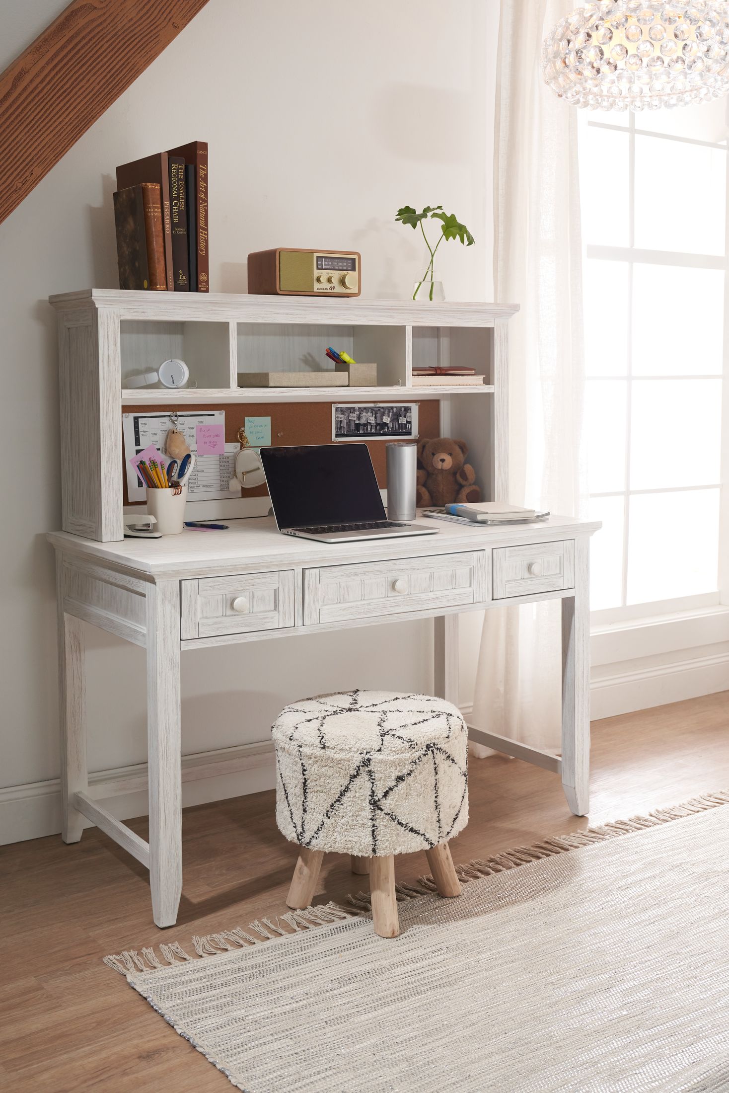 American signature desk with hutch store