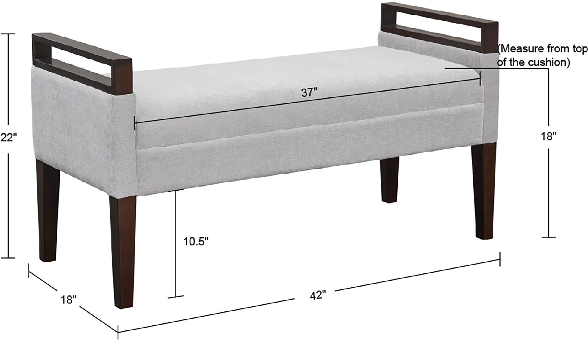 Sloane upholstered storage bench store