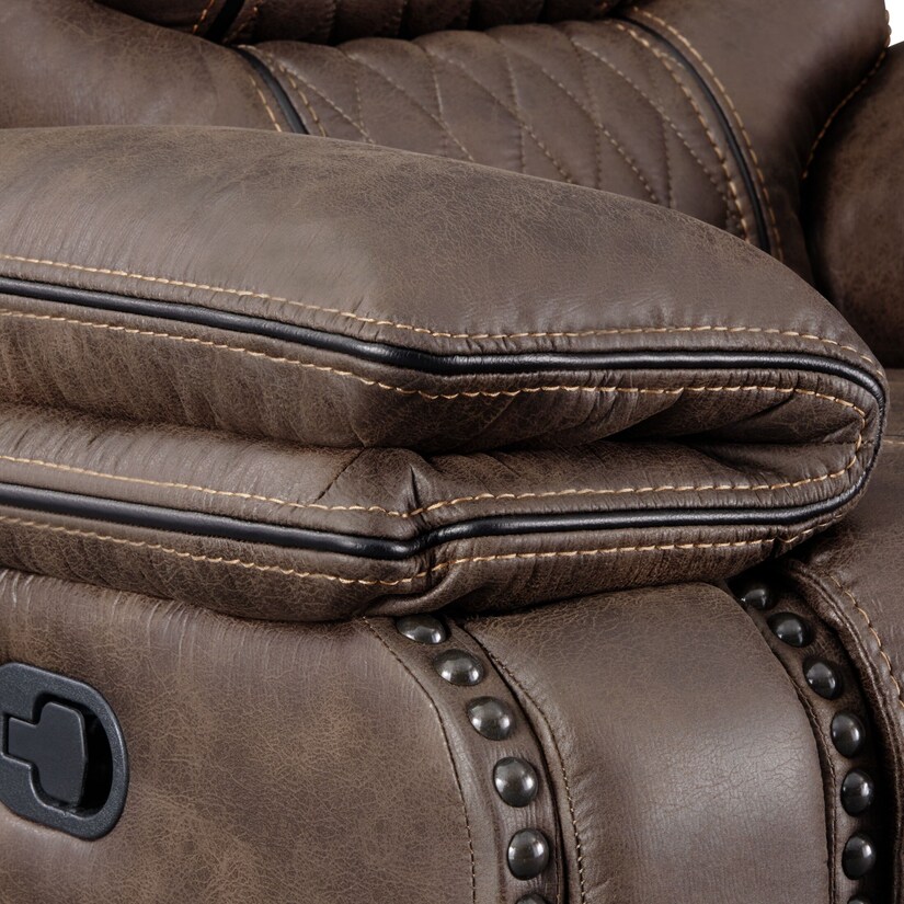 Sorrento Manual Reclining Sofa - Brown | American Signature Furniture