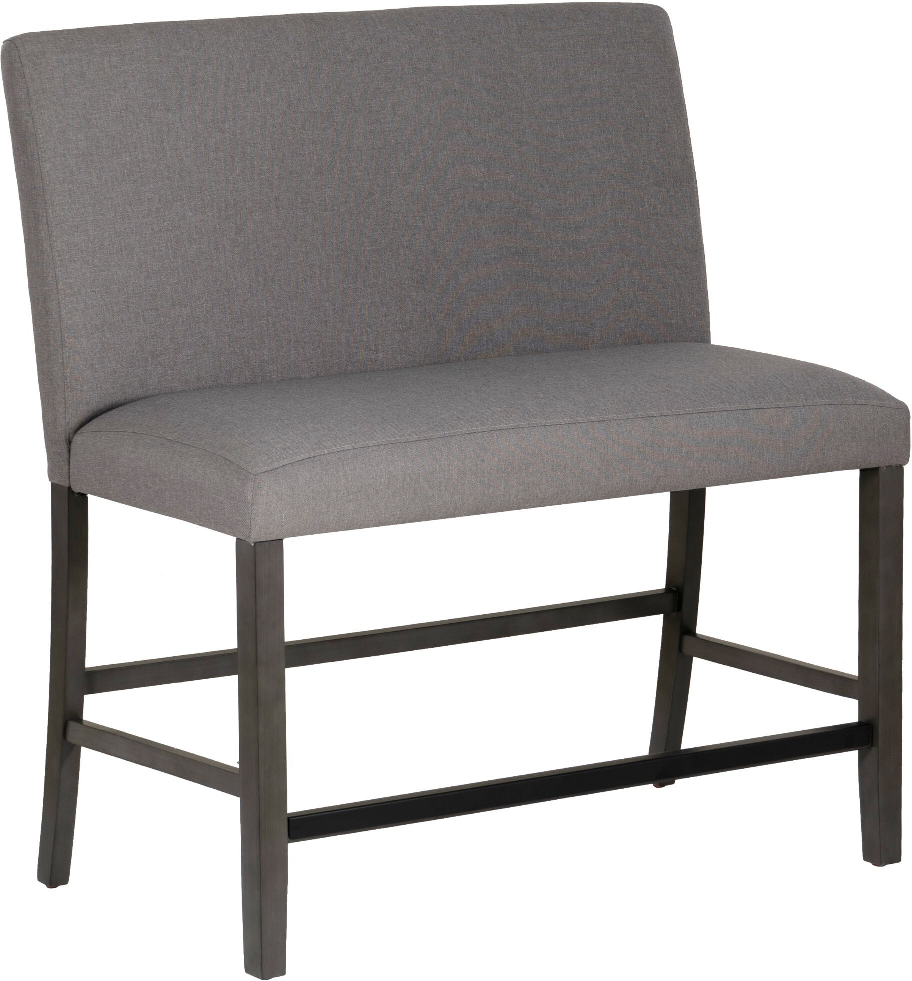 Spiva Counter Bench with Back Grey | American Signature Furniture