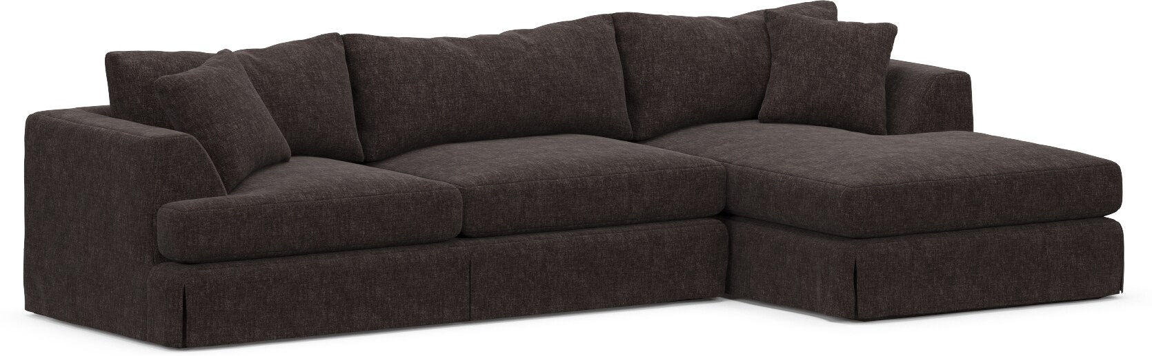 Storey Foam Comfort 2-Piece Sectional with Right-Facing Chaise ...
