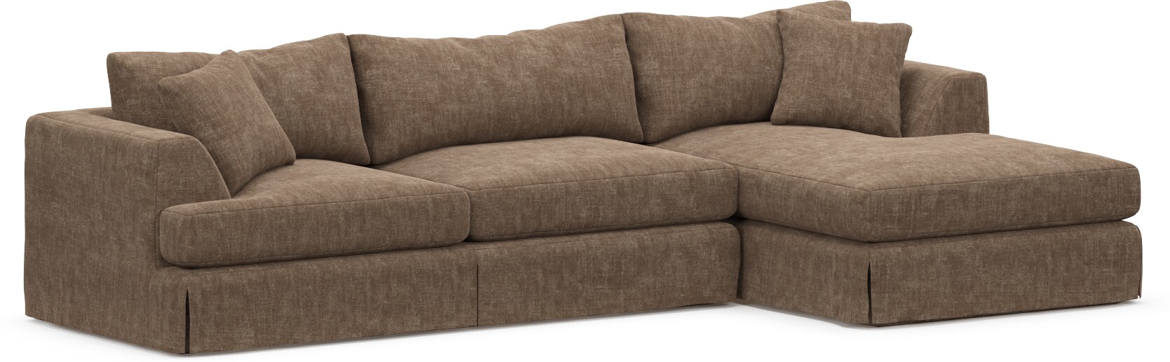 Storey Foam Comfort Eco-Performance 2-Piece Sectional with Right-Facing ...