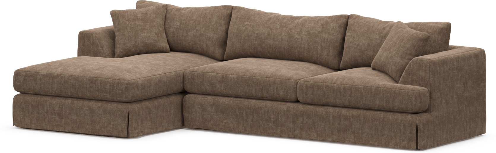 Storey Foam Comfort Eco-Performance 2-Piece Sectional with Left-Facing ...