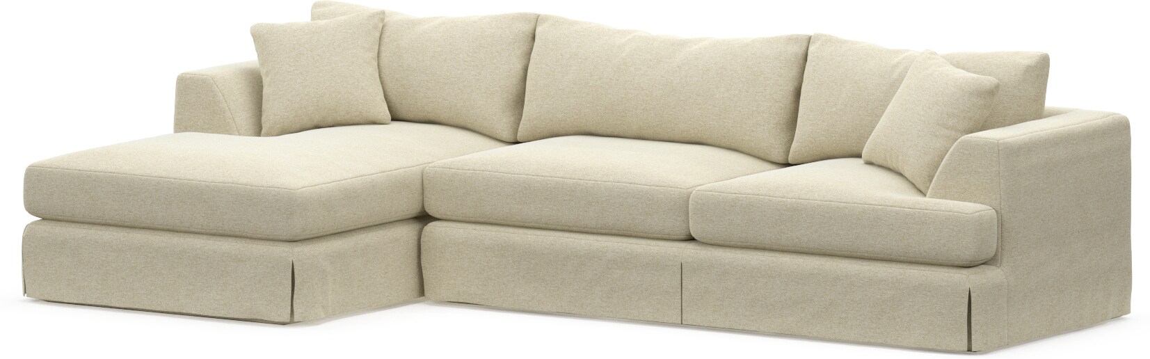 Storey Foam Comfort Eco-Performance 2-Piece Sectional with Left-Facing ...